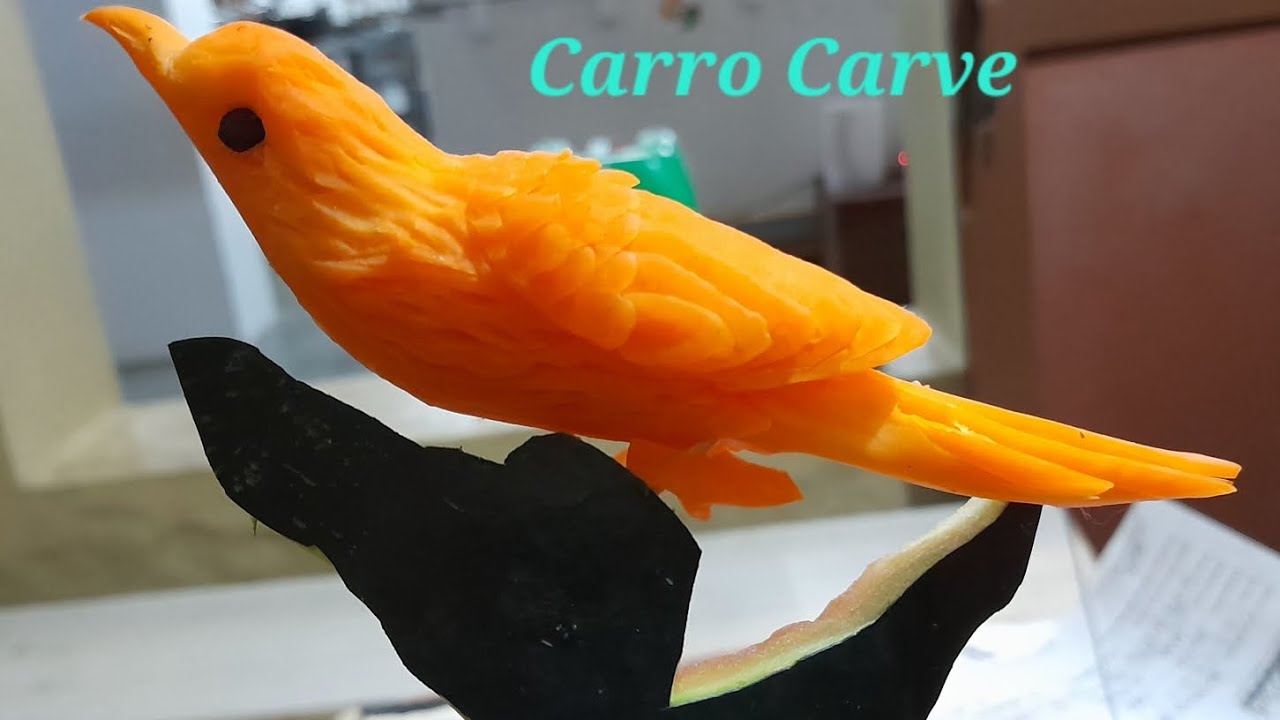 Art Carving @ Carrot Bird # - YouTube