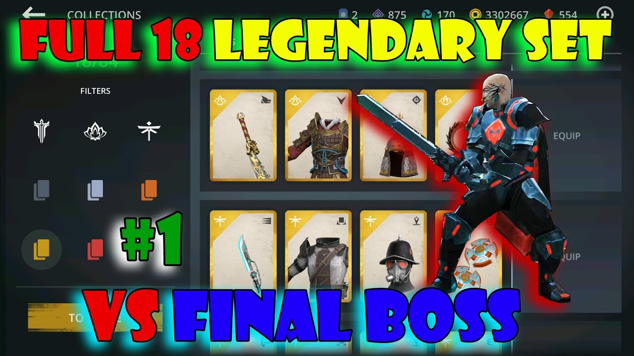 SF3: 18 LEGENDARY SET (FULL) VS BOSS GIZMO - PART 01 √ - YouTube