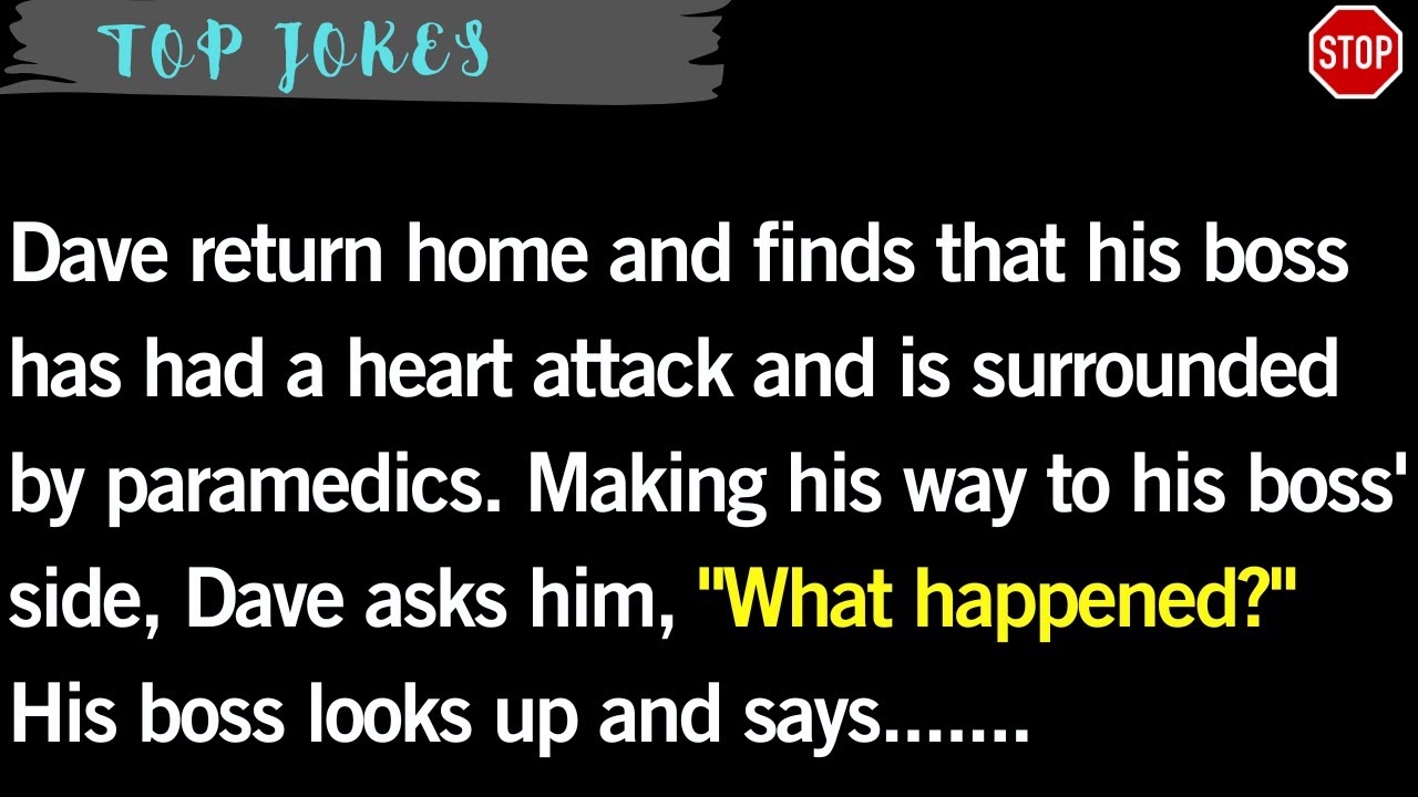"Unexpected Twist: A Boss's Final Revelation": !....| Daily Jokes - YouTube