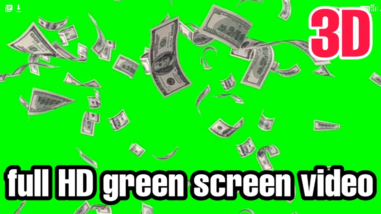 Money green screen video free |dollars green videos | chroma key ...