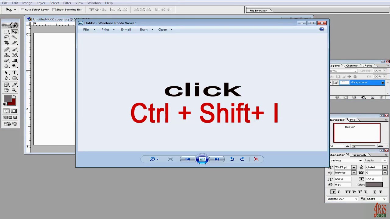 Separate text from picture or remove background 2019 . iris360 new - YouTube