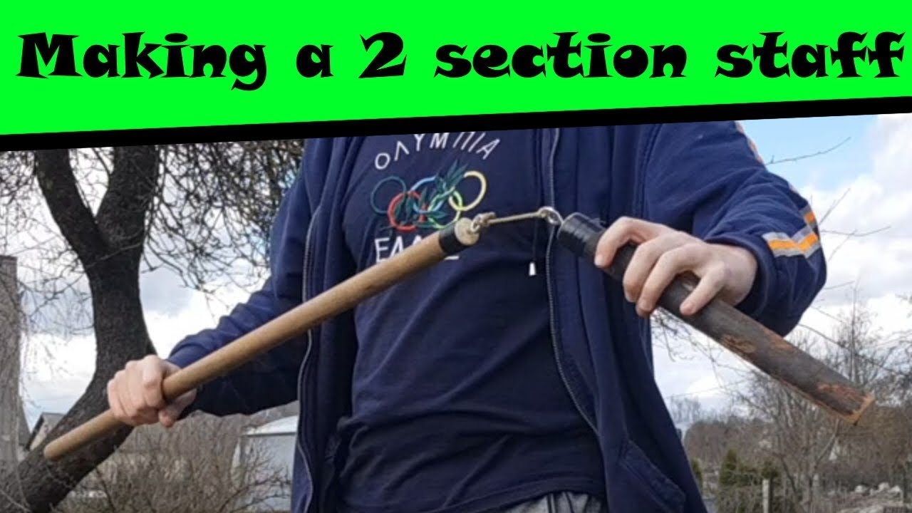 Making a 2 section staff - YouTube