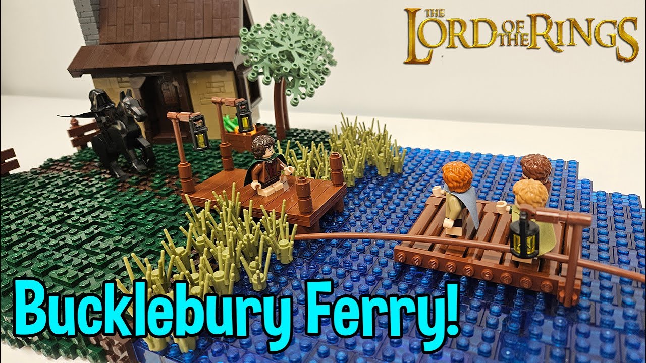 Bucklebury Ferry in LEGO from Lord of the Rings! | in 4K! | Escaping ...