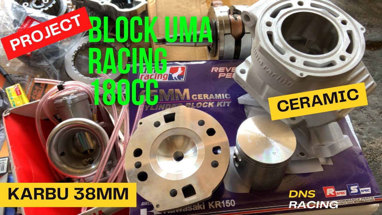 PROJECT MESIN 180cc ,BLOCK UMA + KARBU 38mm,INI UBAHAN NYA!! - YouTube