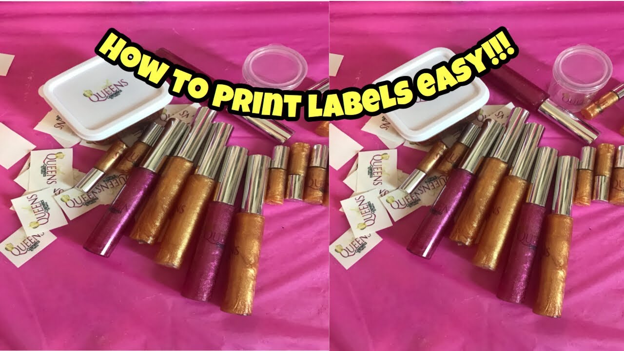 Entrepreneur DIY How to print labels easy !!!! - YouTube