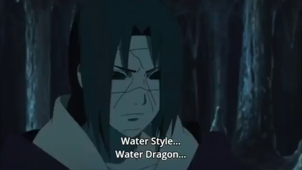 Itachi uchiha usando jutsus de agua - YouTube