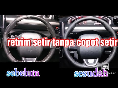 retrim setir Sienta. restorasi stir mobil - YouTube