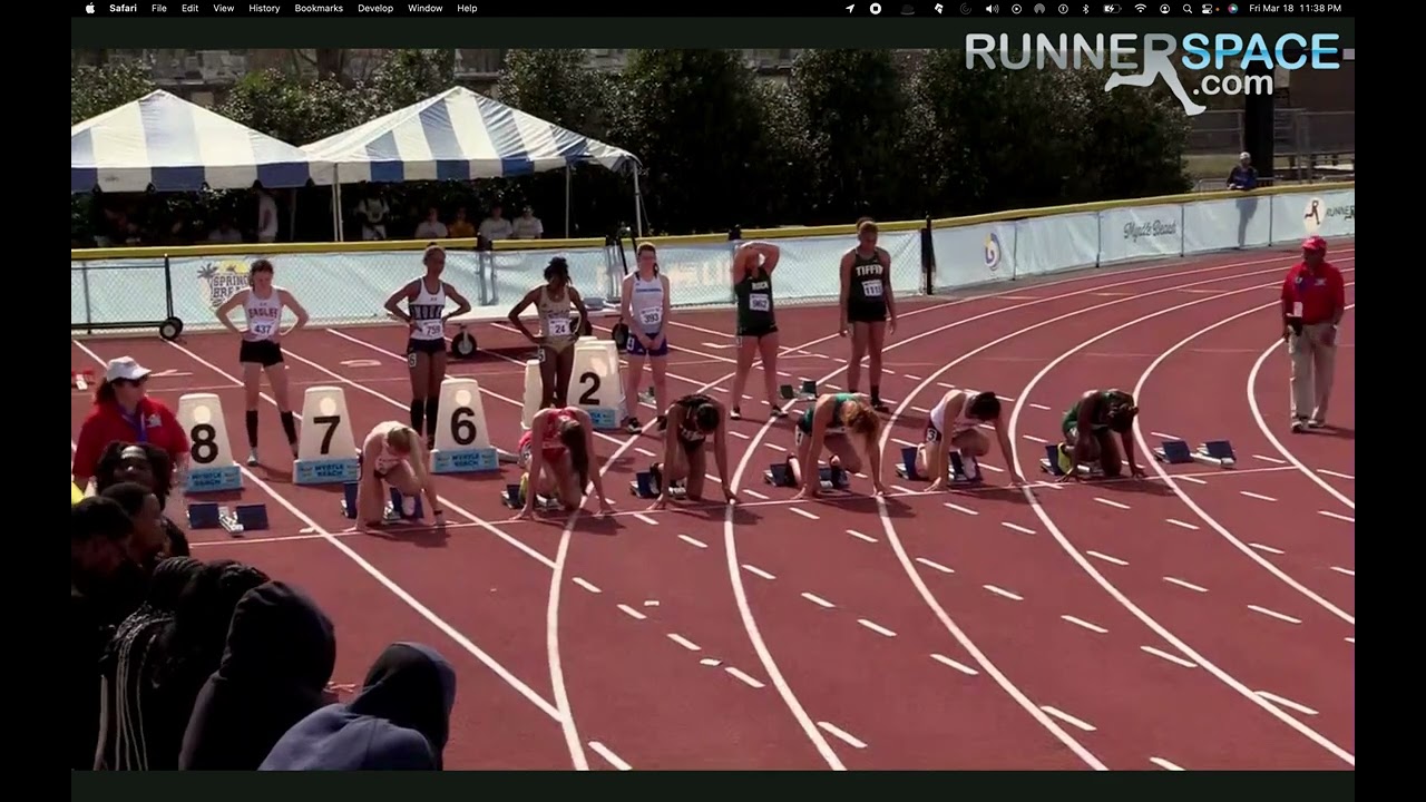 Audrey 100M Hurdles Myrtle Beach Shamrock Track Meet - YouTube