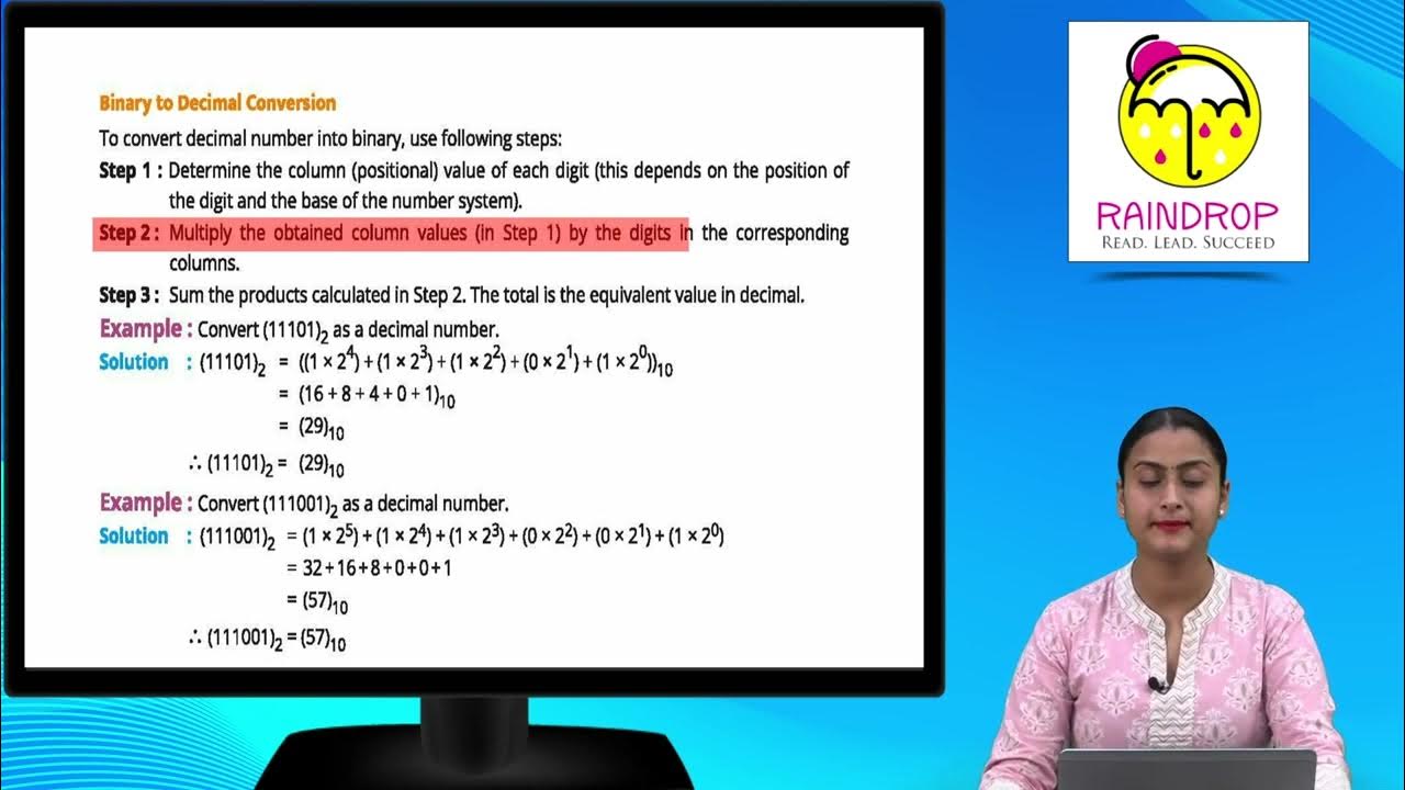 Ch 1 | Raindrop | Computer | Class 7 | Number System | For children - YouTube