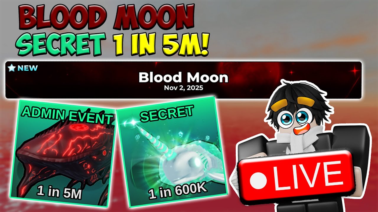 NEW UPDATE BLOOD MOON DENGAN SECRET DEWA TERBARU 1/5M RAREST FISH! Fish ...