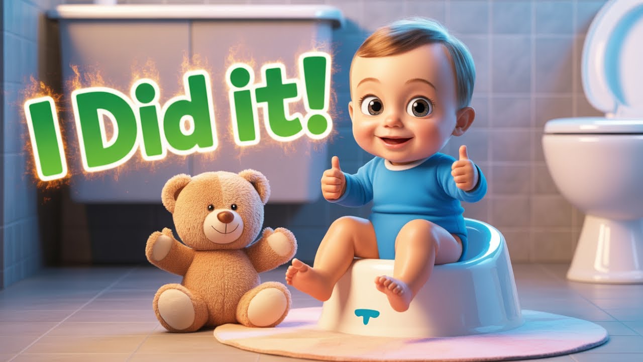 Potty Training Made FUN! I Can Go Potty Rhyme with Teddy Bear - YouTube