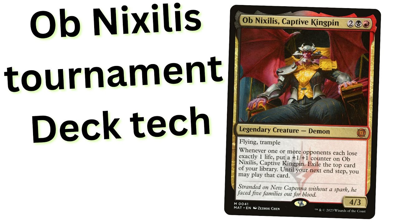Ob Nixilis, Captive Kingpin tournament cedh deck tech - YouTube