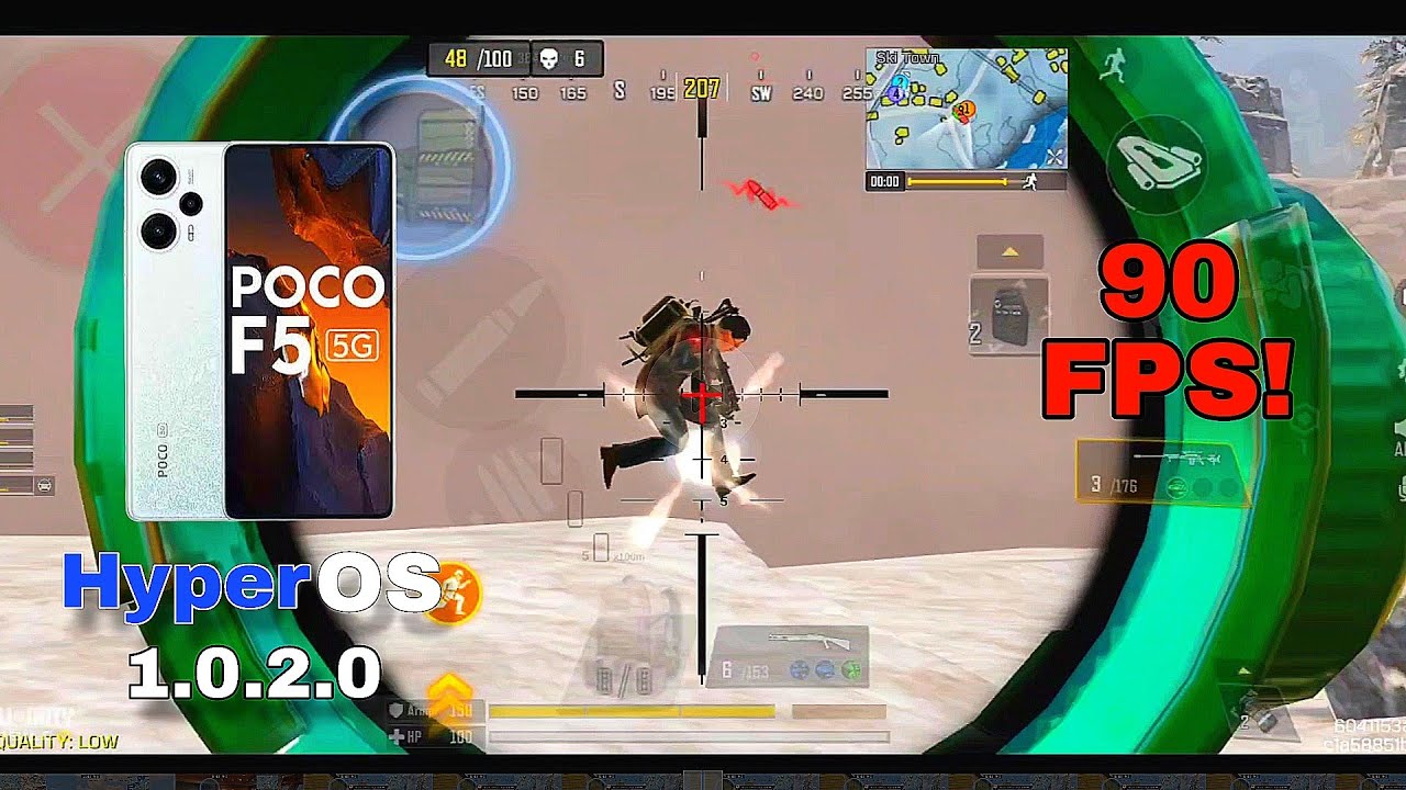 POCO F5 HyperOS 1.0.2.0 GLOBAL! | LOW GRAPHICS + ULTRA FRAME RATE (90 ...