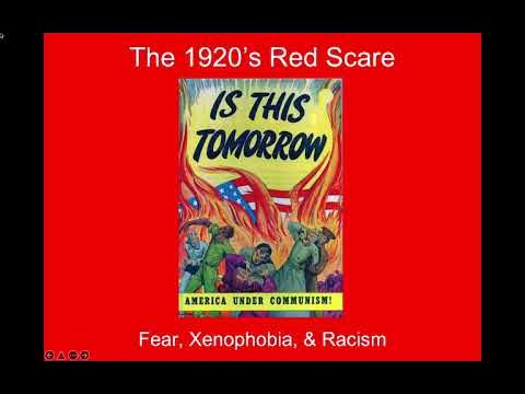 1920's Red Scare Lecture - YouTube