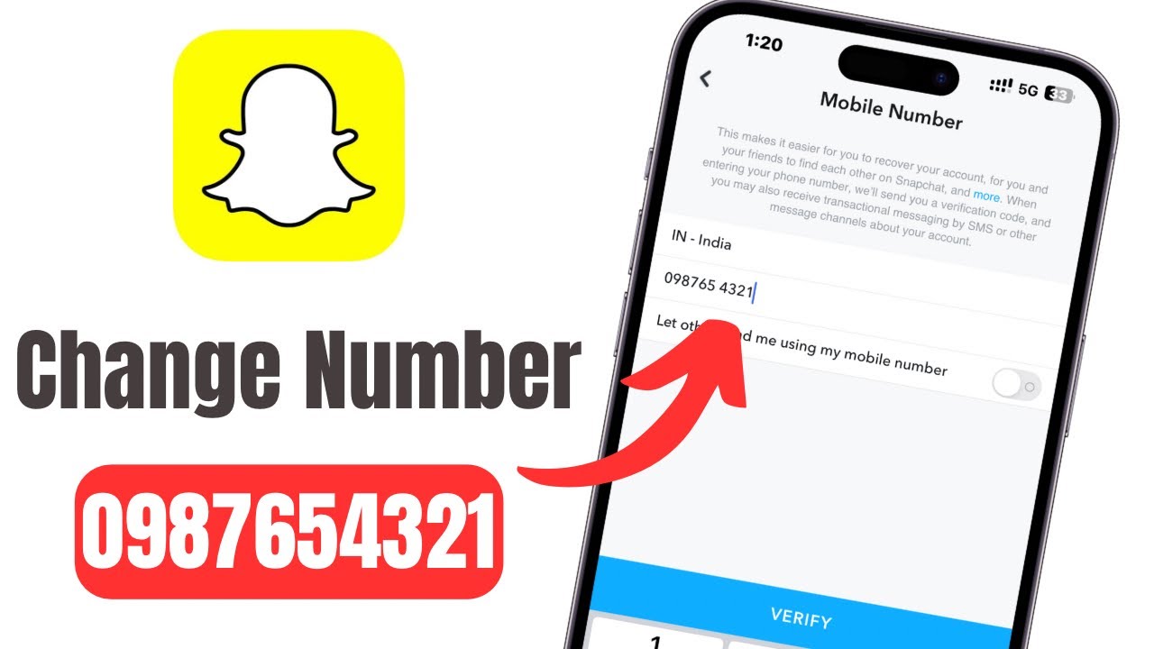 How To Change Phone Number In Snapchat | Snapchat Se Apna Number Kaise ...