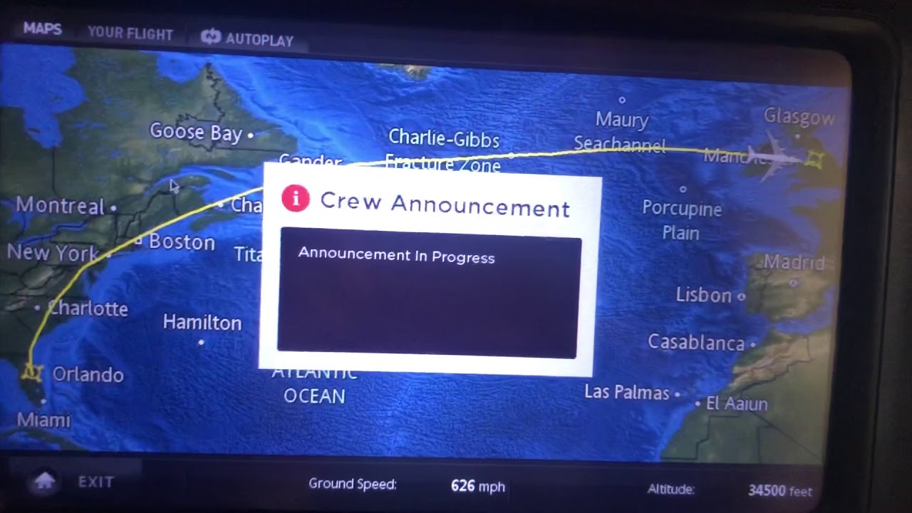 Virgin Atlantic Cabin Crew Announcement Approach Into Manchester - YouTube