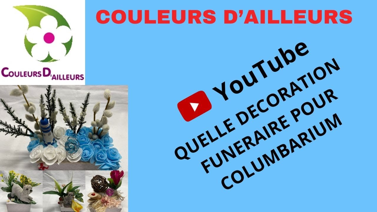 DECORATION FUNERAIRE POUR COLUMBARIUM - YouTube