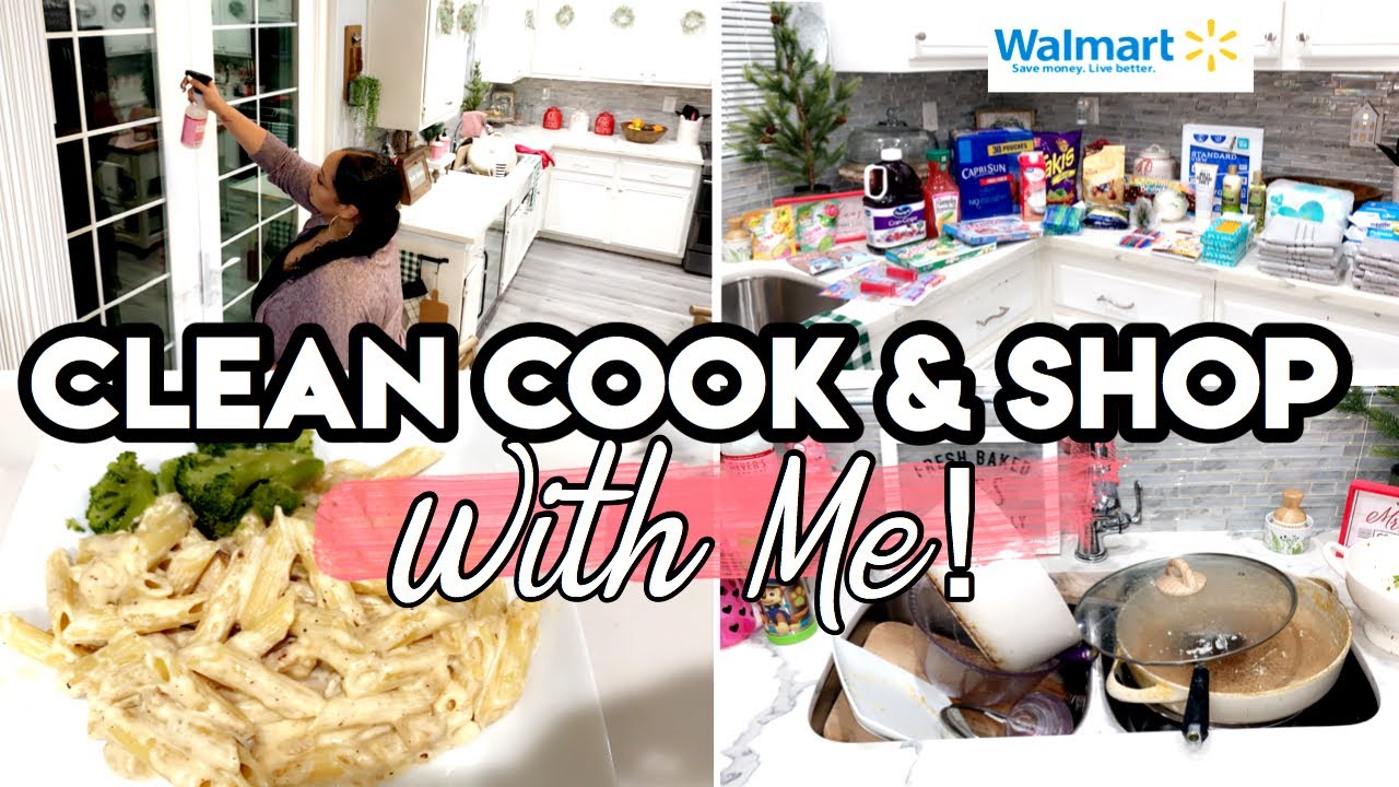 CLEAN COOK AND SHOP WITH ME | GETTING IT ALL DONE - YouTube
