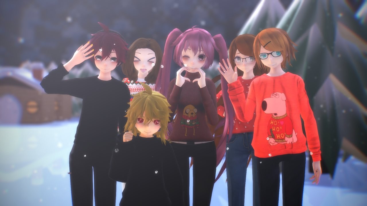 【MMD| Friends】Rockin' Around The Christmas Tree - YouTube