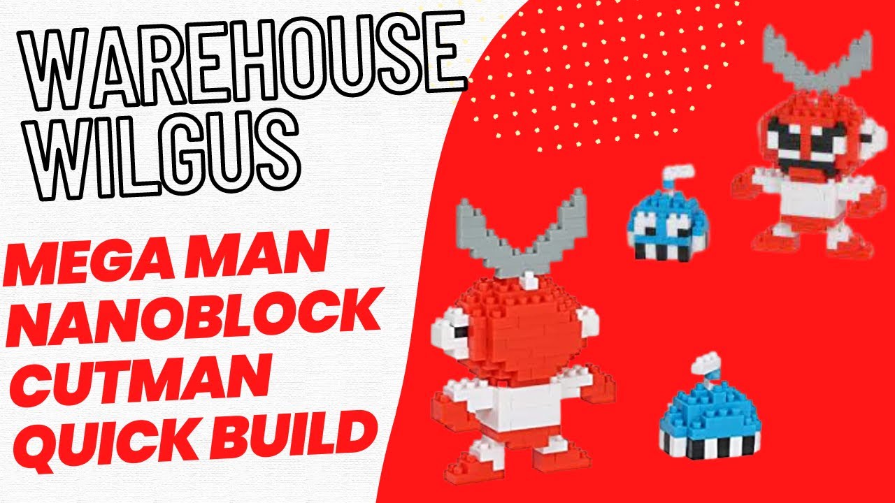 NanoBlock NBCC 133 Cut Man From Mega Man! quick build - YouTube