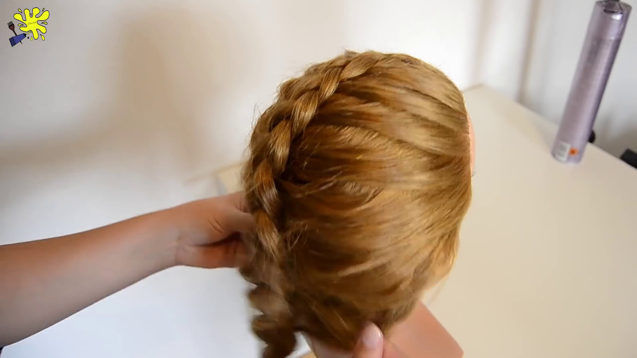 "Der Bauernzopf" geflochten von unten | Tutorial - YouTube