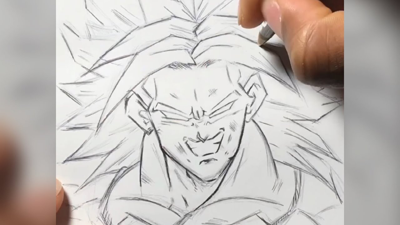 How to Draw Broly | Dragon ball - Step by Step - YouTube