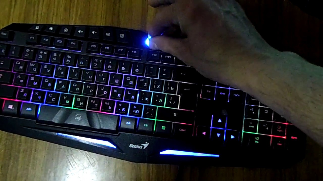 Распаковка клавиатуры Genius Scorpion K9 USB Black RUS - YouTube