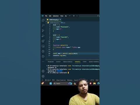 call, apply, and bind methods | Javascript #shorts - YouTube
