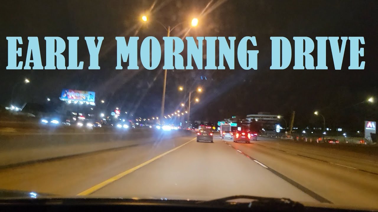 Early Morning Drive to work | Snow starts to melt, Spring has Sprung ...