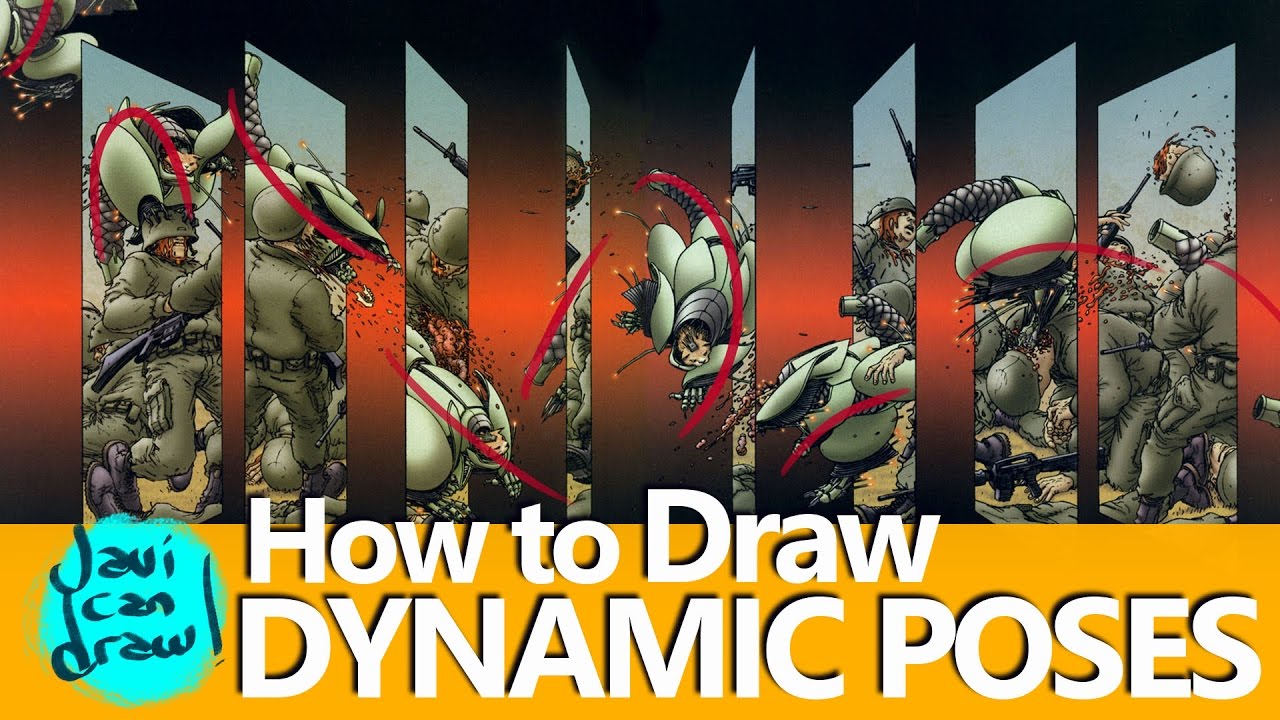 DRAWING ACTION POSES IN COMICS - YouTube