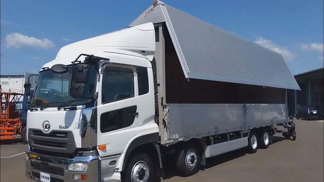 [PG付アルミウイング] H27 クオン 日本トレクス製 - YouTube