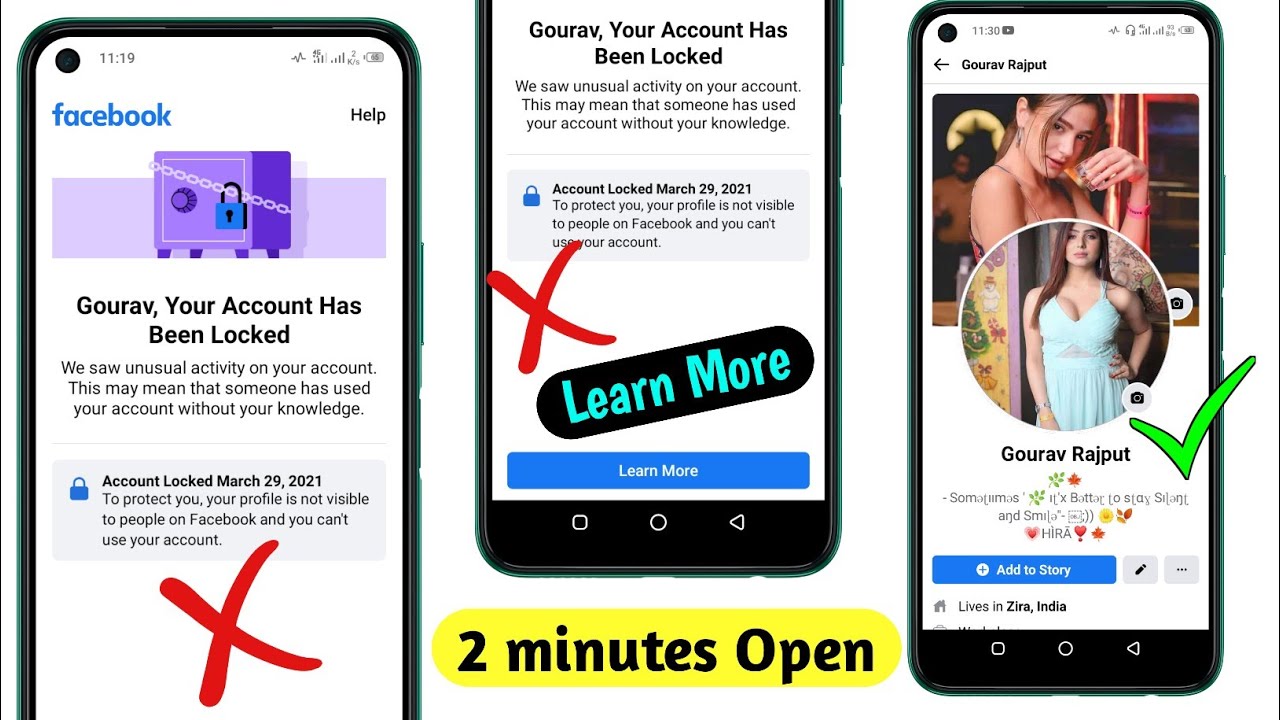 🥰100% Unlocked facebook locked account | how to unlocked facebook ...