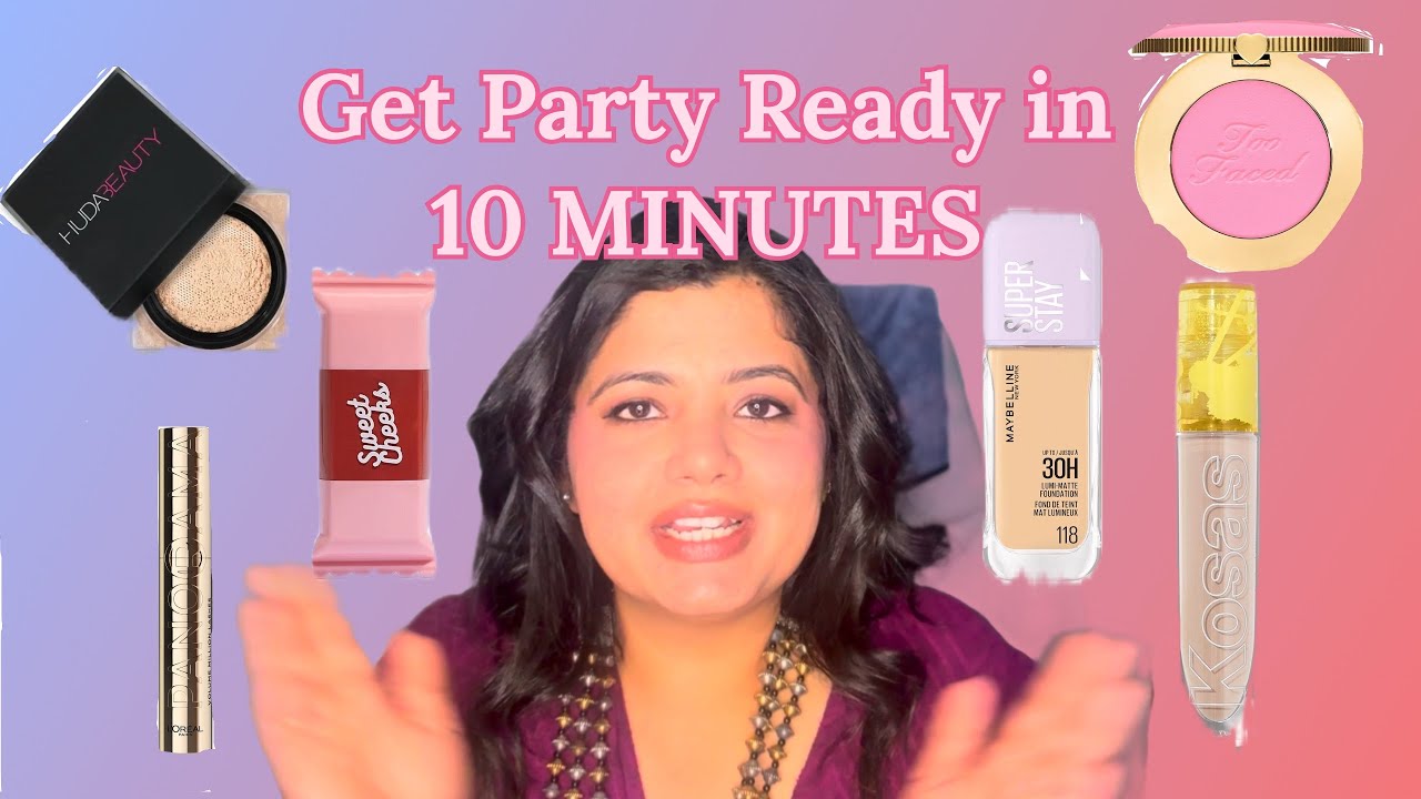 10 Mins Party Look Ready! - YouTube