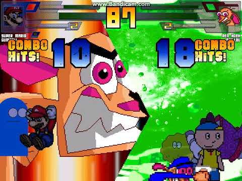 MUGEN battle #716: Team Mario vs Team Ren