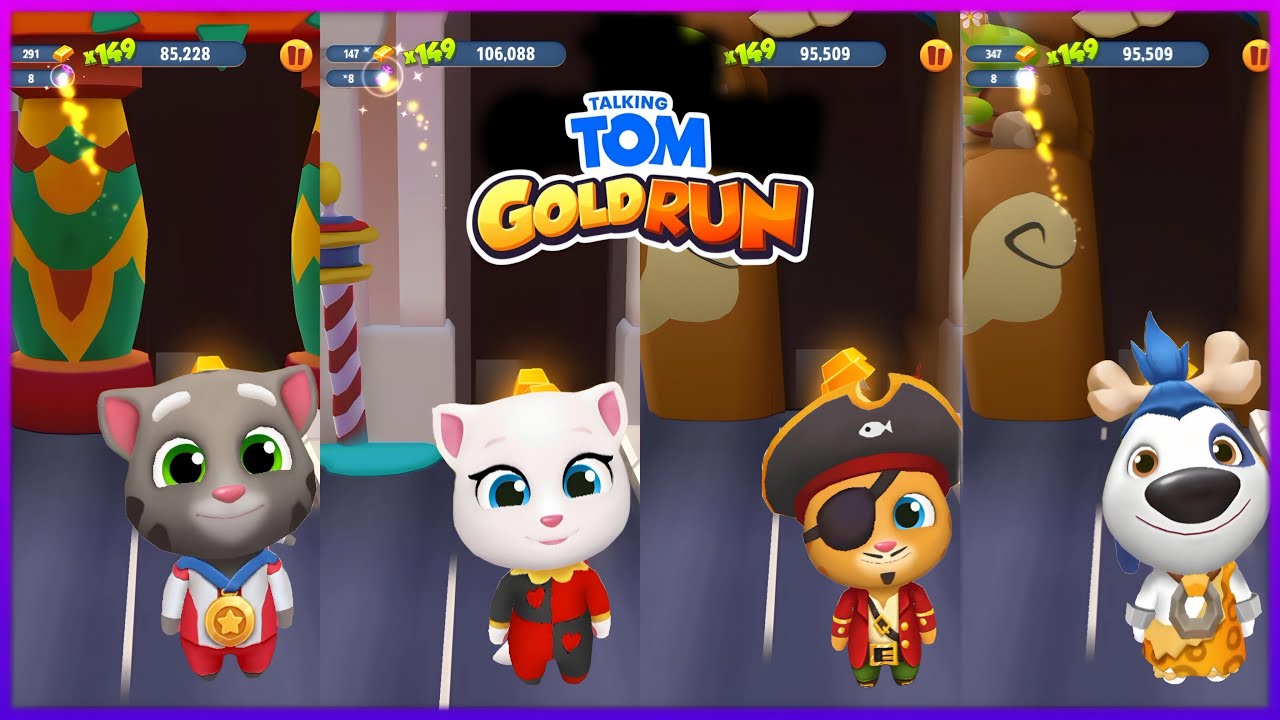 TALKING TOM GOLD RUN - ALL MAPS RUSH & COLLECT GOLD | WALKTHROUGH GAME ...