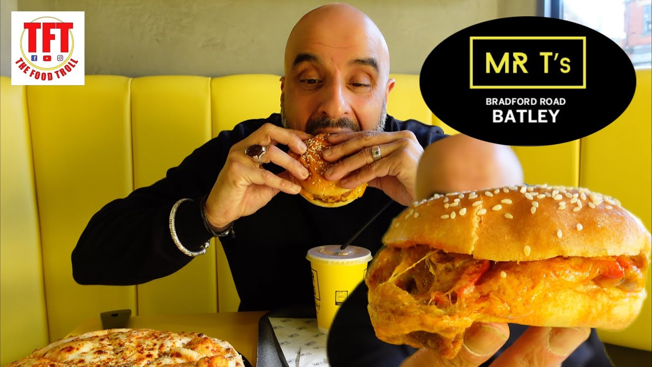 We try out the Bronze Bomber Burger at MR T's - FOOD REVIEW - TFT - YouTube