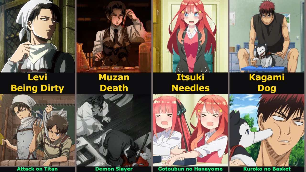 Anime Characters Phobia or Worst Fears - YouTube