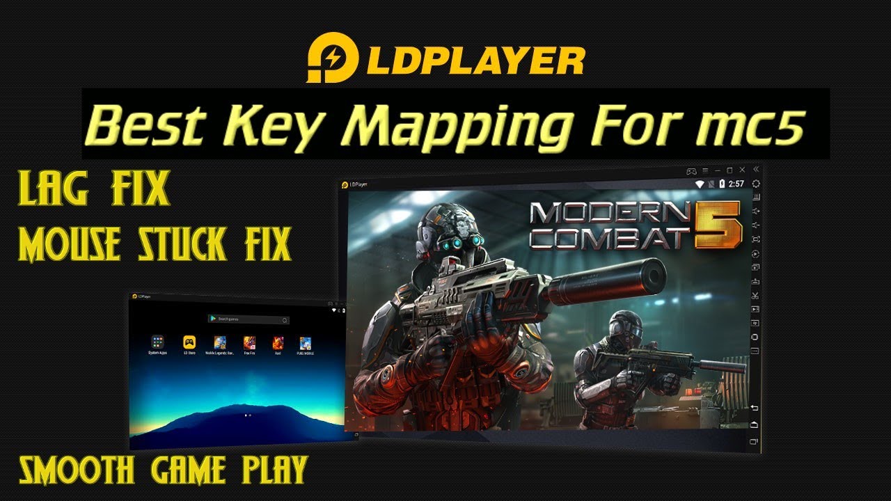 LD Player Key Mapping For Modern Combat 5 And Error/ Lag fix - YouTube