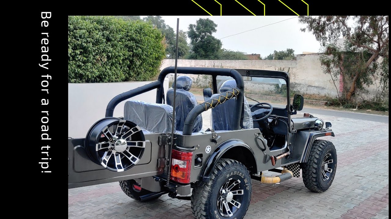 SILVER & BLACK COMBINATION JEEP || FULL MODIFIED || TRAILER || TOP ...