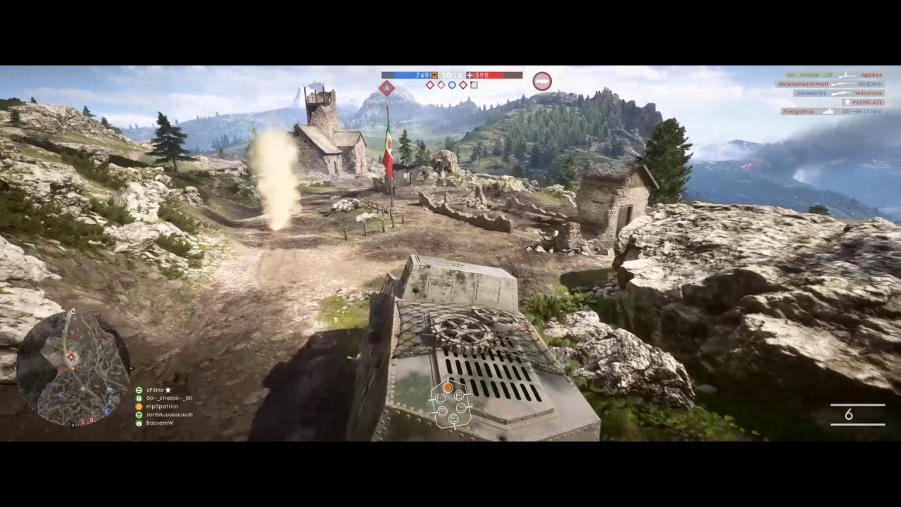 Lieutenant Gruber and his "little" tank - Battlefield 1 - YouTube