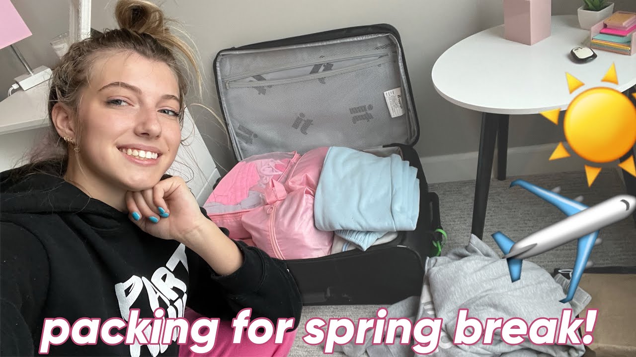 pack with me for spring break! - YouTube