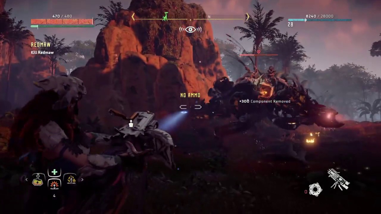 Horizon Zero Dawn - Big Bad Redmaw - YouTube