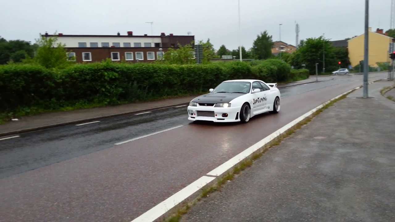 Widebody Nissan Skyline R33 in sweden . - YouTube