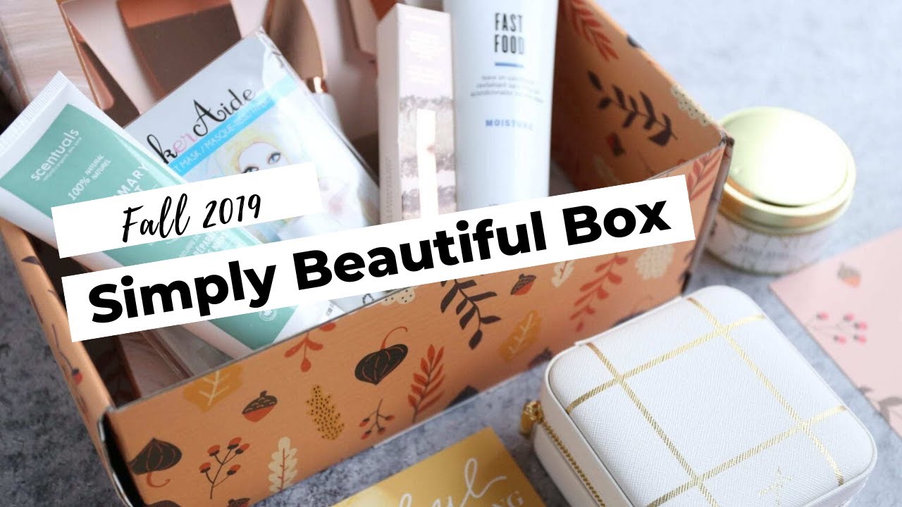 Simply Beautiful Box Fall 2019: Canadian Subscription Box - YouTube