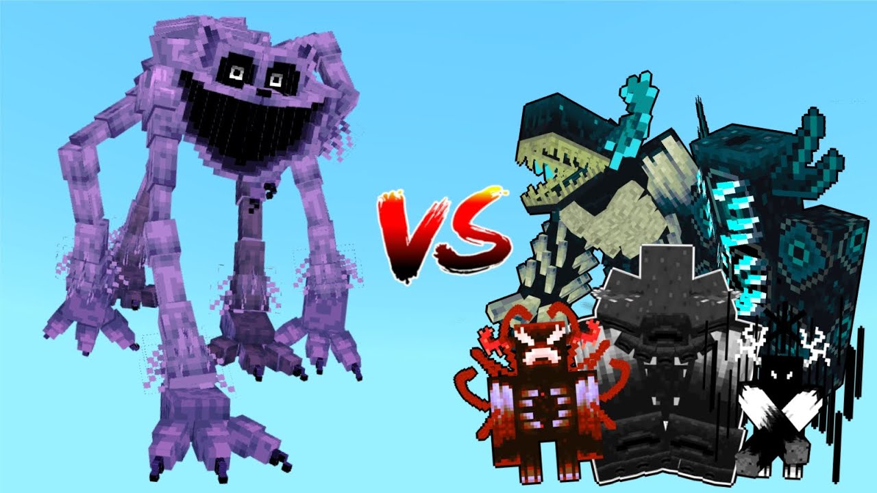 who will win? MUTANT CATNAP vs ALL WARDEN in Minecraft Epic Mob Battle ...