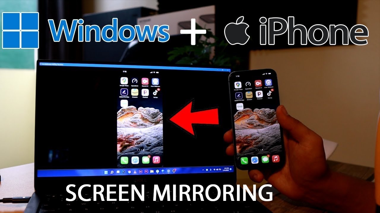 How to screen mirror your iPhone to a Windows PC Free | #ShahTech - YouTube