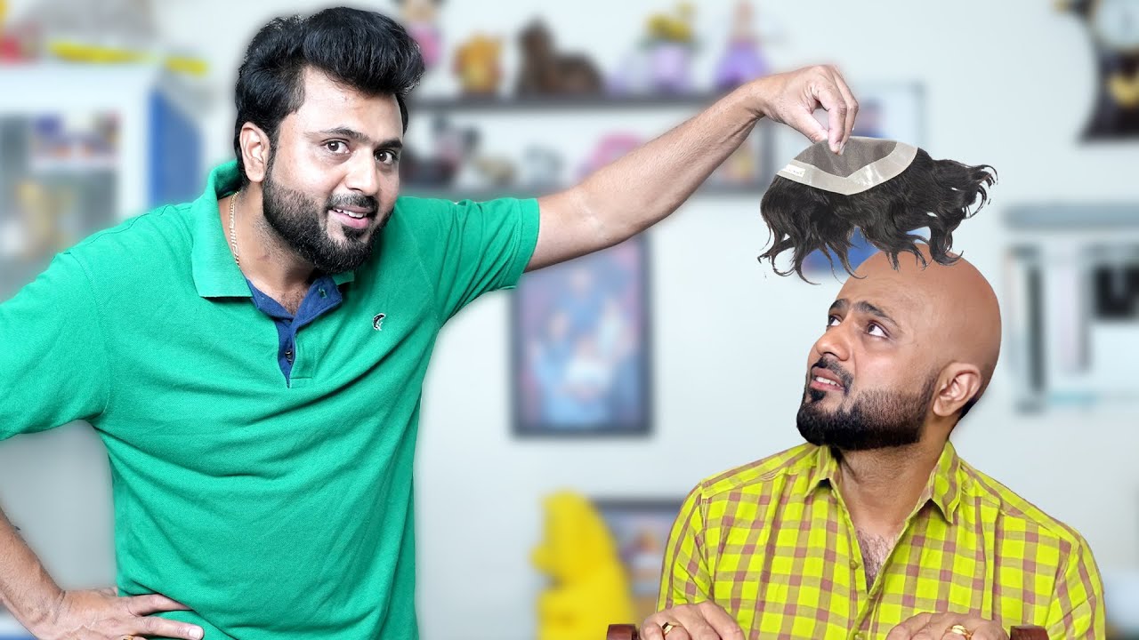 വിഗ്ഗ് ഒന്ന് മാറ്റിയാൽ എന്‍റെ സാറേ😱 | My Hair Makeover Vlog | Anand ...
