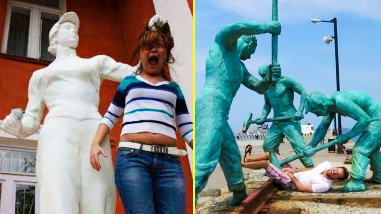 People Who Know How To Have Fun When They See A Statue 「 funny photos ...
