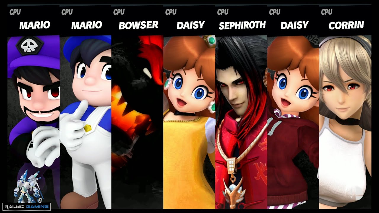 SMG3 vs SMG4 vs Bowser vs Daisy vs Sephiroth vs Daisy vs Corrin - YouTube
