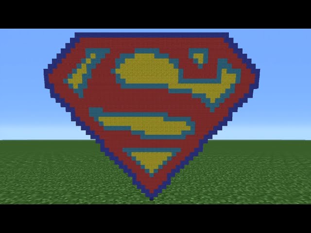 Superman Logo Pixel Art Minecraft Project My Batman Logo | Minecraft